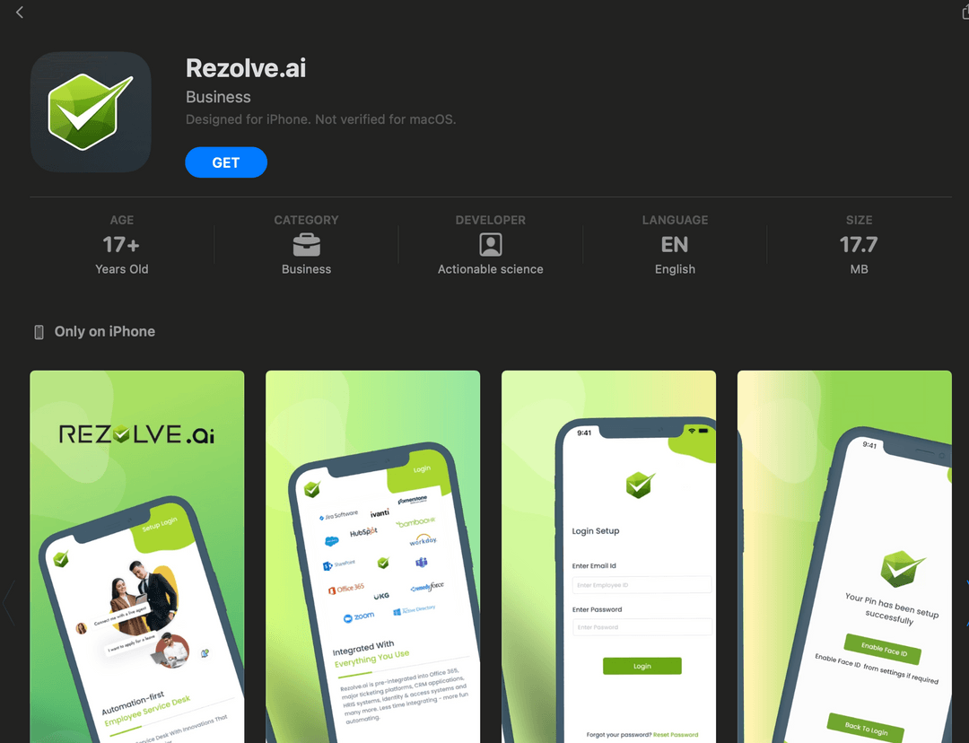 Rezolve.ai -Generative AI powered Employee Service Desk Software Within Microsoft Teams